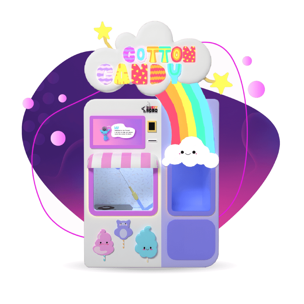 Cotton Candy Vending Machine | Cotton Candy Machine for Sale | Sweetrobo